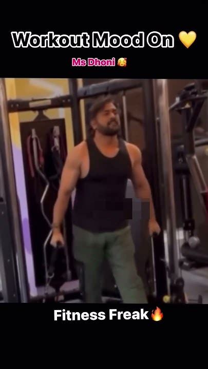 Ms Dhoni Workout Mood On 🔥🔥 Tamil Music Thumbi Msdhoni Shorts