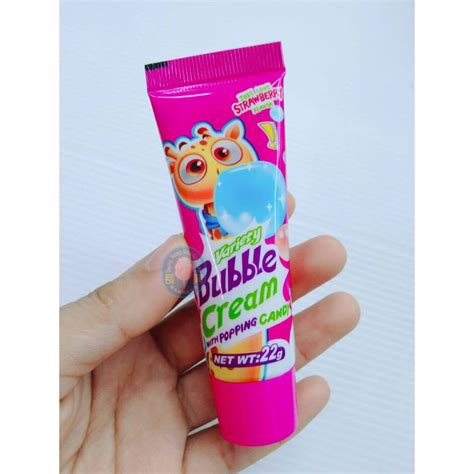 20 Pcs Viral Toothpaste Bubble Cream Bubble Gum With Popping Candy Chewing Gum Local Ready