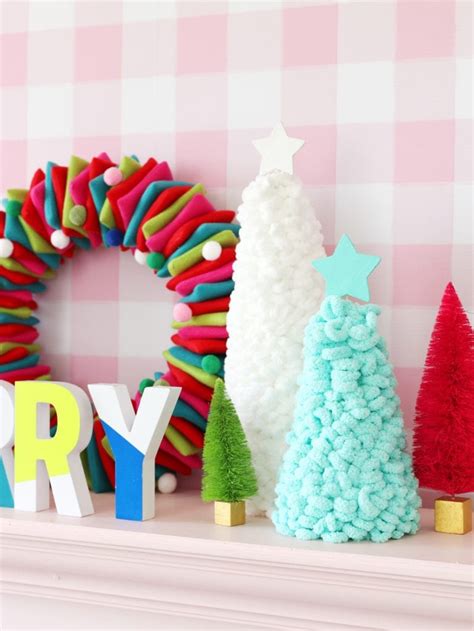 Cozy Christmas Trees With Loopity Loop Yarn Damask Love
