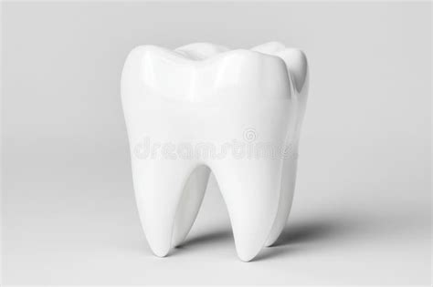 Three Dimensional Model Of A Human Tooth Stock Illustration
