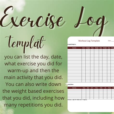 Workouts Log Templates Printable In Pdf Artofit
