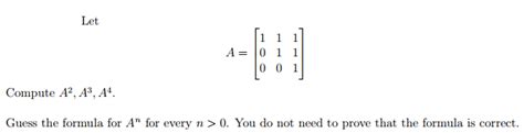 solved compute a2 a3 a4 guess the formula for an for