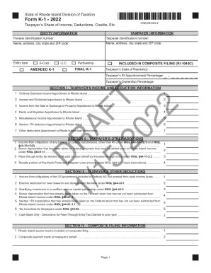 Fillable Online Tax Ri Form Ri Underpayment Of Estimated Tax
