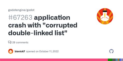 Application Crash With Corrupted Double Linked List Issue 67263
