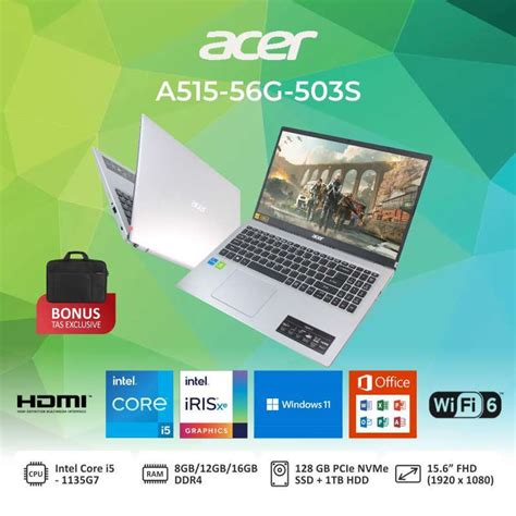 Promo Acer Aspire Slim A G S Core I G Gb Gb Ssd Tb Hdd Nvidia Mx