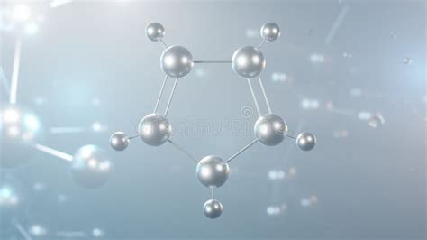 Pyrrole Molecule Heterocyclic Aromatic Compound Molecular Structure