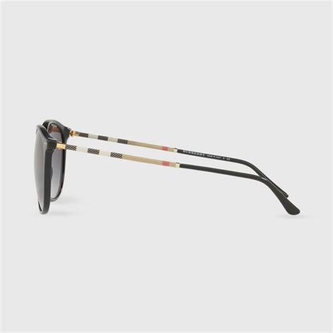 Burberry Black Gray Gradient Male Sunglasses