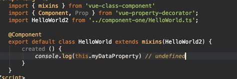 Mixins Do Not Work · Issue 376 · Vuejsvue Class Component · Github