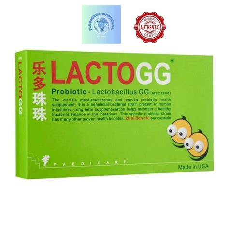Lactogg Probiotic Lactobacillus Gg 30 Capsules Shopee Singapore