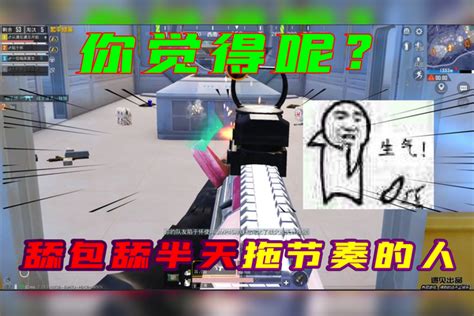 和平精英：你觉得呢？那些舔包舔半天，拖节奏的人！太讨厌了！和平精英吃鸡和平精英节奏