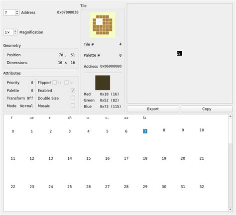 Sprite Viewer Magnified Tile Displayed From BG Tiles Instead Of OBJ Tiles Issue Mgba