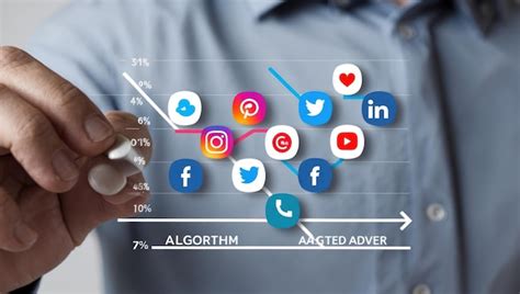 Colorful Data Visualization Illustrating Algorithm And Media Analysis Premium Ai Generated Image