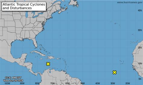 Forecasters Monitor Two Tropical Disturbances In Atlantic