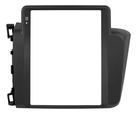 Moldura Multimidia Tesla 97 Polegadas Civic 2012 A 2016 Cor Grafite