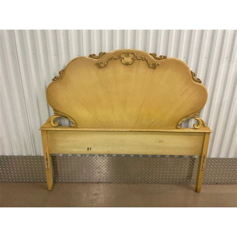 1940s Full Size Vintage Gilt Wood Clam Shell Headboard Chairish