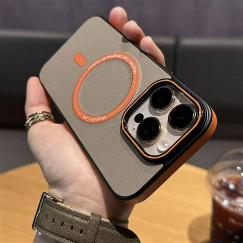 For Iphone 16 Pro Max Magnetic Clashing Colors Phone Case Compatible