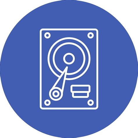 Premium Vector Hard Drive Vector Illustration Style