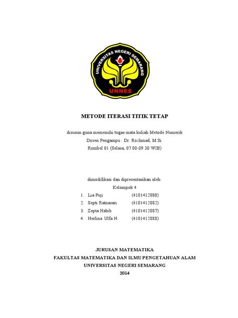 Metode Iterasi Titik Tetap Pdf