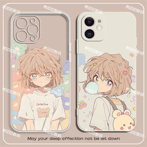 【熱銷】名偵柯南灰原哀手機殼適用於蘋果16華為榮耀小米14紅米vivooppo軟 學生禮物 耶誕節 上班族 蝦皮購物