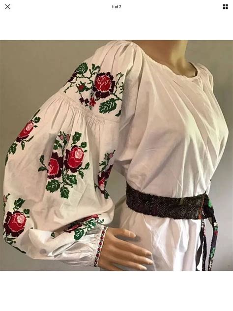 Excellent Vintage Condition Vintage Ukrainian Hand Embroidered Shirt