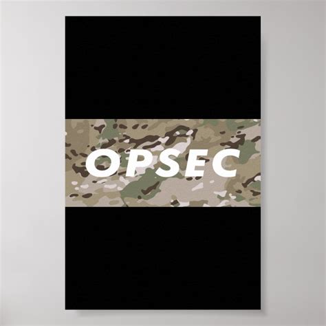 Opsec Operations Security Poster Uk