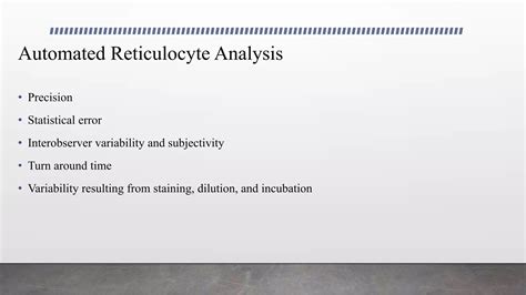 Utility Of Reticulocyte Parameters Pptx