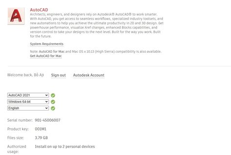 Autocad 2021 Serial Number