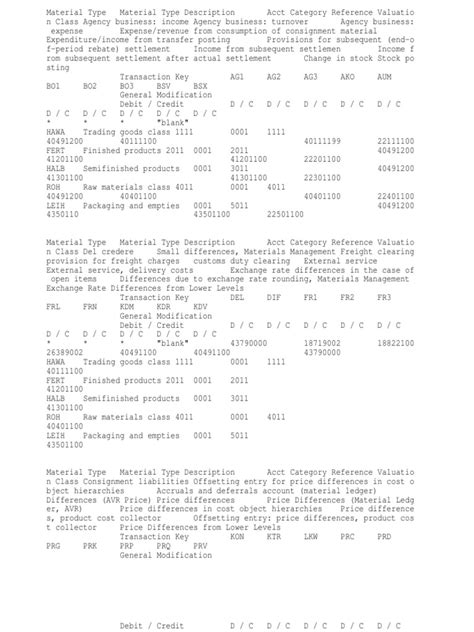 Sap T030 Config Pdf Debits And Credits Expense