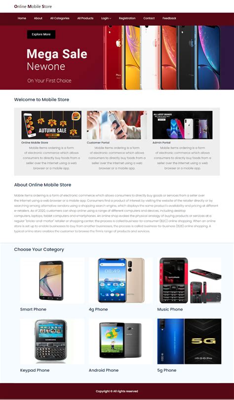 Online Mobile Store Java Spring Boot Mvc Mysql Projects Free Source Code Documentation
