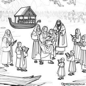 Coloriage biblique pour enfants à Télécharger ou à Imprimer gratuitement