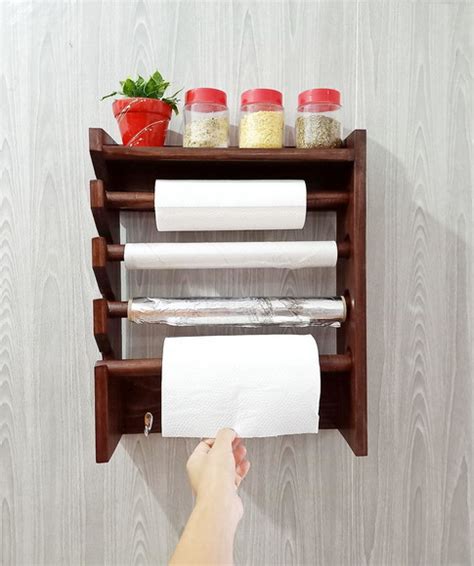 Porta Papel Toalha Cozinha Suporte Porta Temperos Porta Rolo