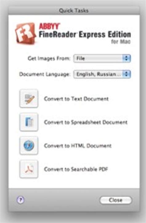 ABBYY FineReader for Mac - Download