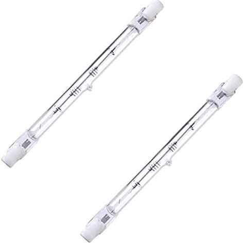 Twin Pack W Mm Tungsten Linear R S Halogen Floodlight Security Light Bulb Amazon Co Uk