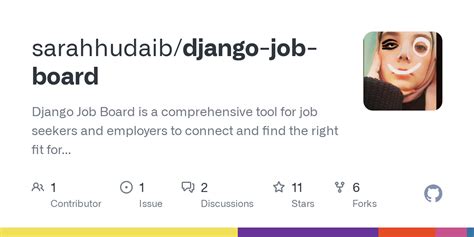 Github Sarahhudaibdjango Job Board Django Job Board Is A Comprehensive Tool For Job Seekers