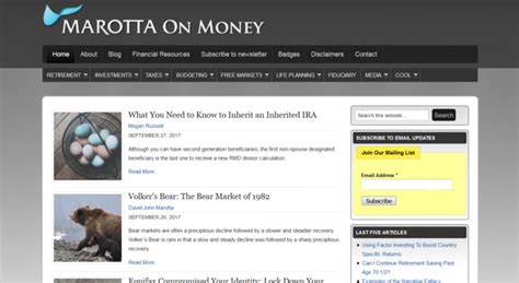 Our New 2017 Website Marotta On Money