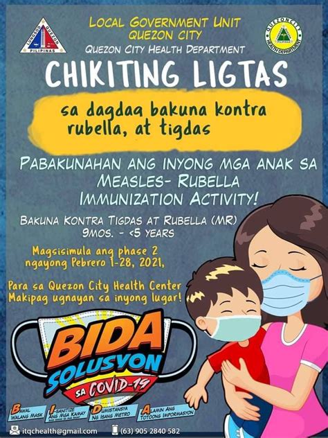 Chikiting Ligtas Bakuna Kontra Rubella At Tigdas Quezon City Government