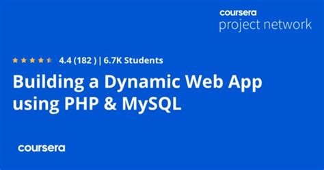 building a dynamic web app using php and mysql coursya