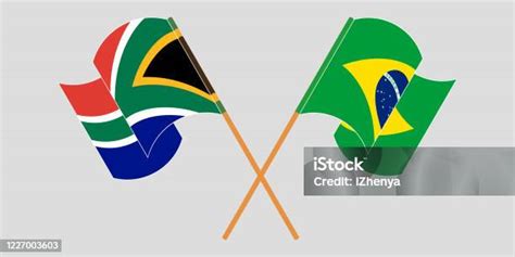 Rsaとブラジルの交差し手を振る旗 アフリカのベクターアート素材や画像を多数ご用意 アフリカ アフリカ文化 イラストレーション