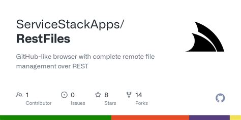 GitHub ServiceStackApps RestFiles GitHub Like Browser With Complete Remote File Management