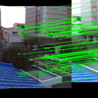 Matching Keypoints Between Two Frames Of The Park Dataset Using NNDR