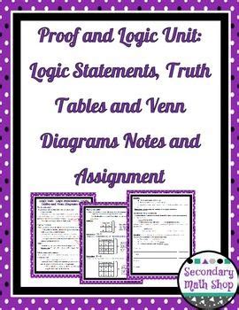 Unit Logic And Proof Homework Compound Statements Answers BLACKESSAY