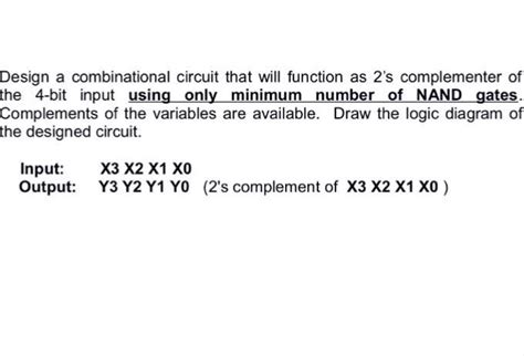 Solved Design A Combinational Circuit That Will Function As Chegg