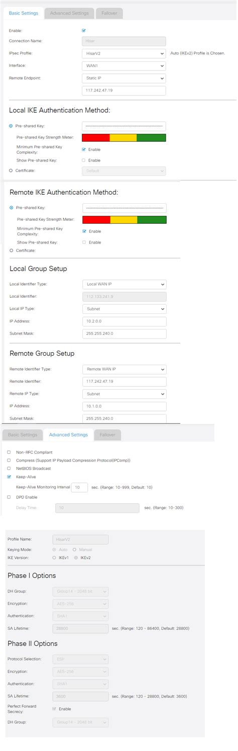 Solved Site Site Vpn Between Cisco Isr 4331 And Cisco Rv340 Connection Lasts Only 5 Seconds
