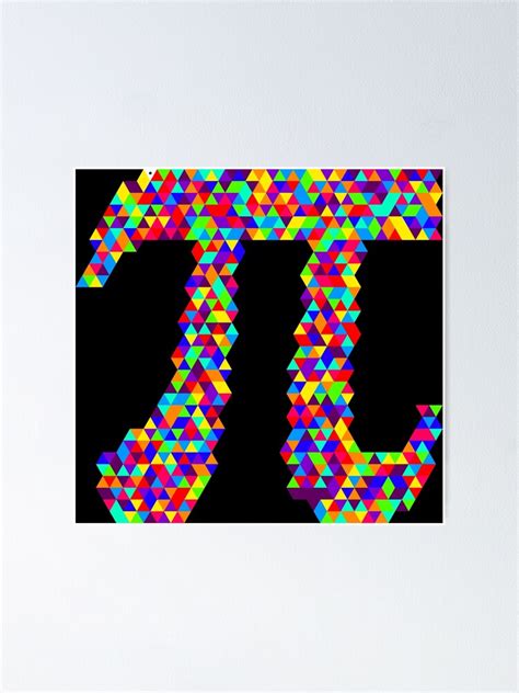 Pi Digits Of π Color Coded Colorful Pi Day Poster By Handstand365