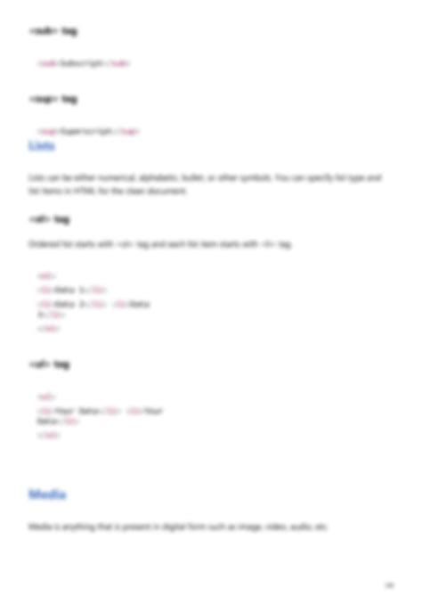 Solution Html Cheatsheet Studypool
