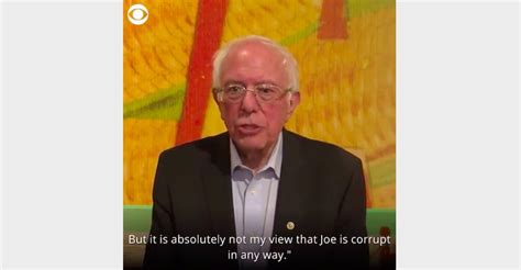 Bernie Sanders Apologizes For Op Ed Alleging Biden Is Corrupt