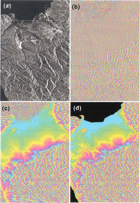An Example Of Sar Interferom巴try Processing目 This Area Is A Part Of Download Scientific Diagram