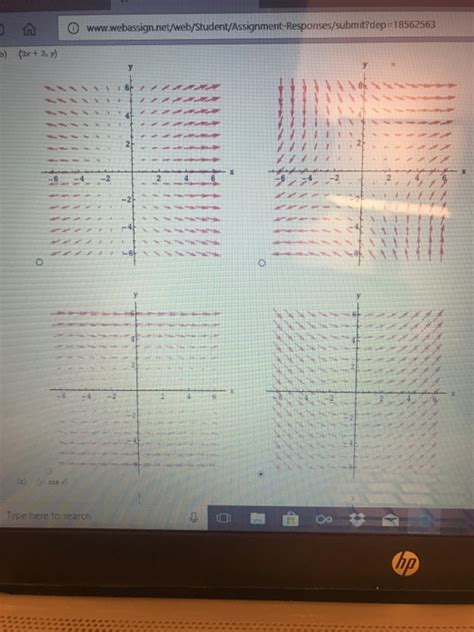 Solved Sec 161 Vector Fields × Itdep 18562563 Match The