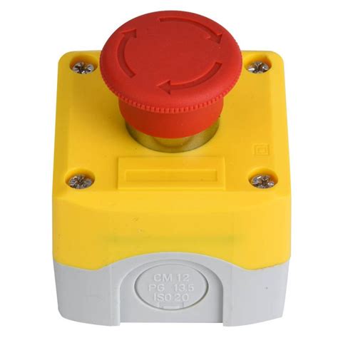 Red Sign Emergency Stop Push Button Switch Ip65 Wa Vicedeal