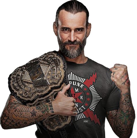Cm Punk Aew World Champion Render 2022 By Podwinski On Deviantart